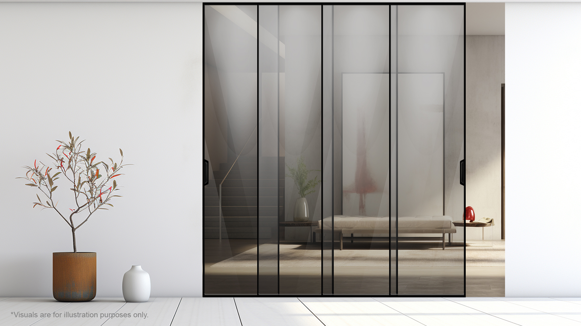 Oculus Collective Eclipsed Sliding Door with Pulley System Woodlands ...